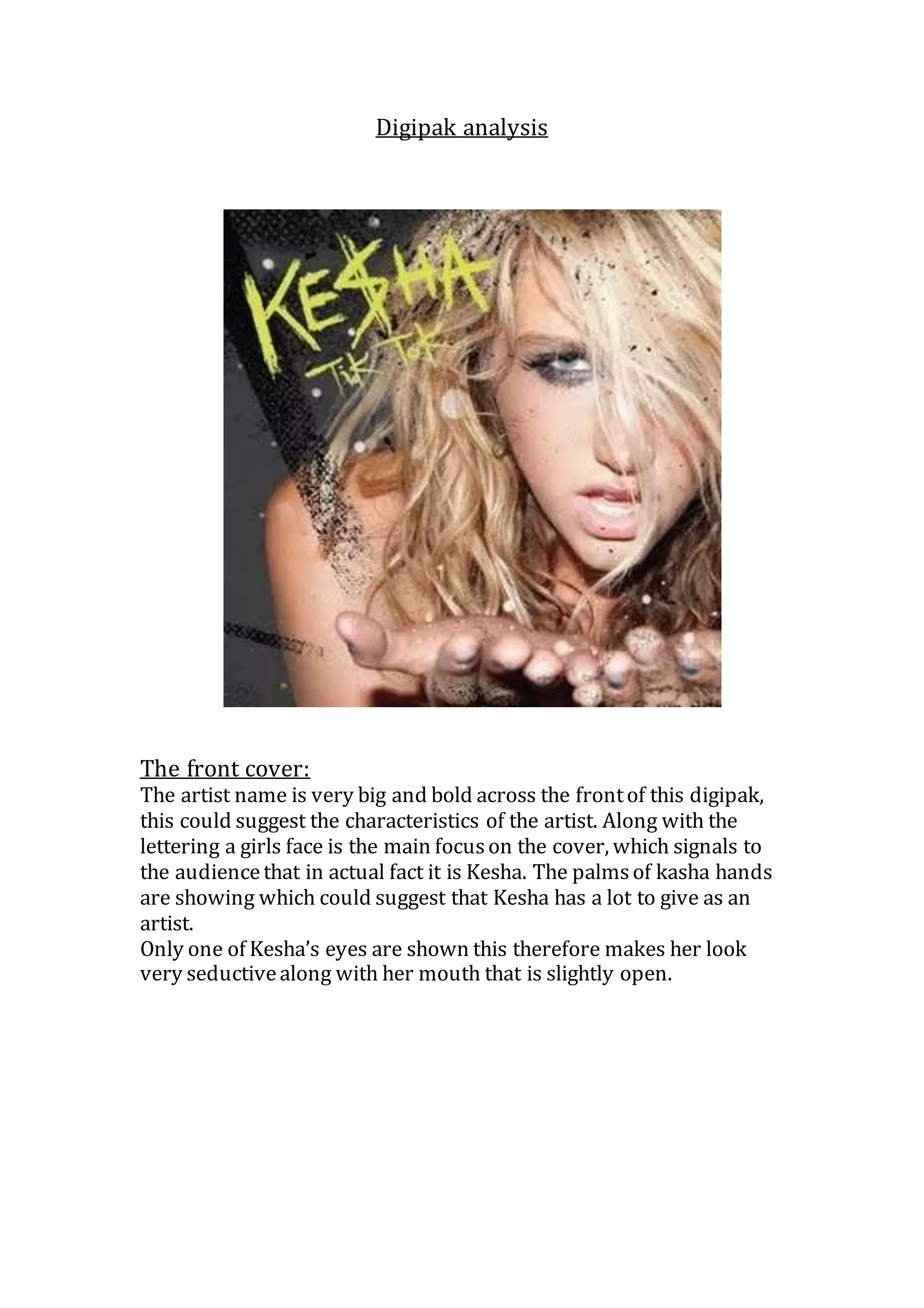 Digipak Analysis | PDF