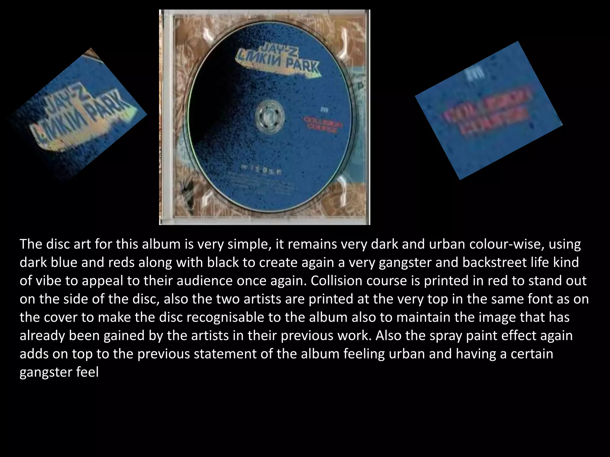 Digipak analysis - jay z and linking park - collision course | PPTX