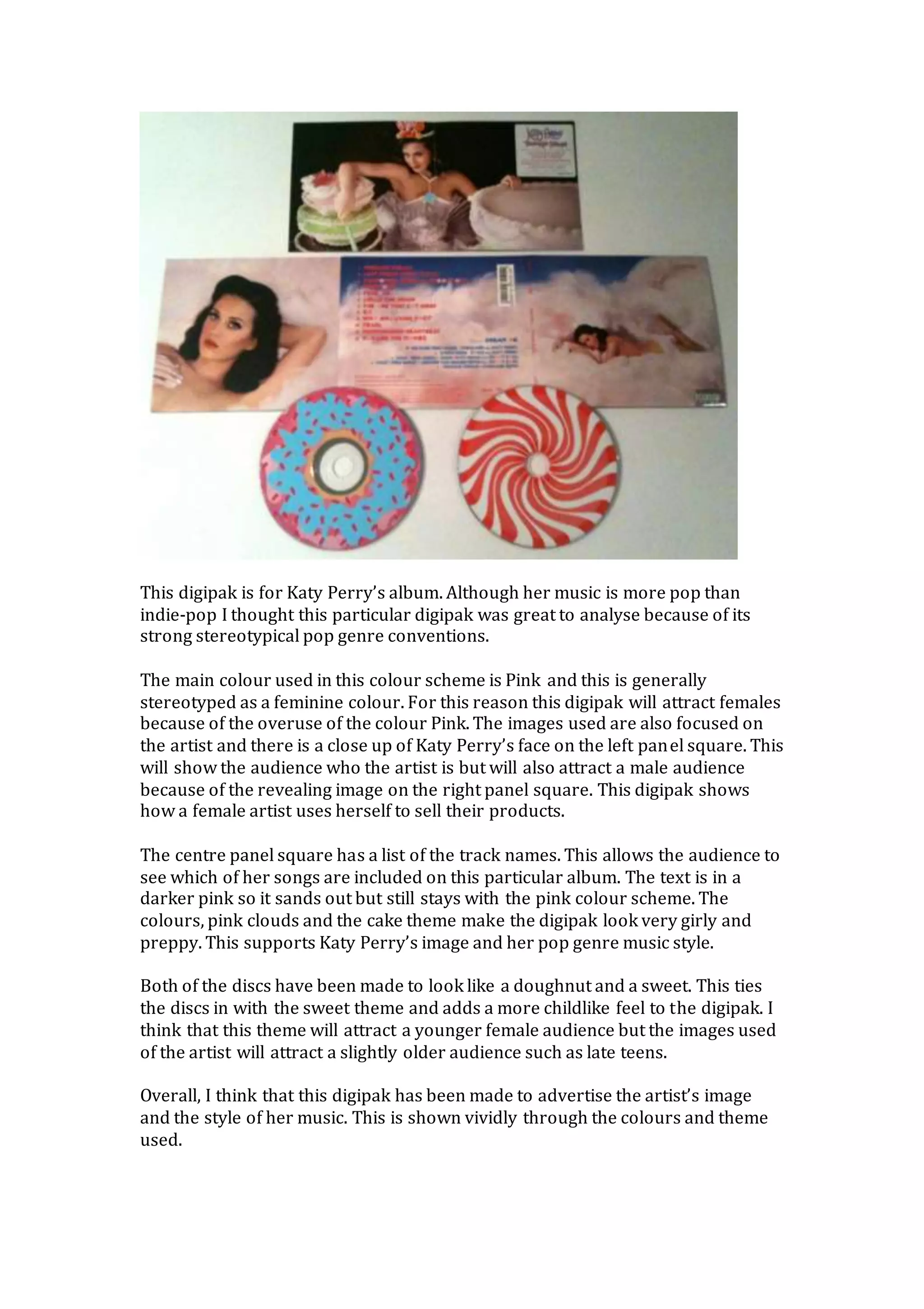 Digipak Analysis-Katy Perry | DOCX