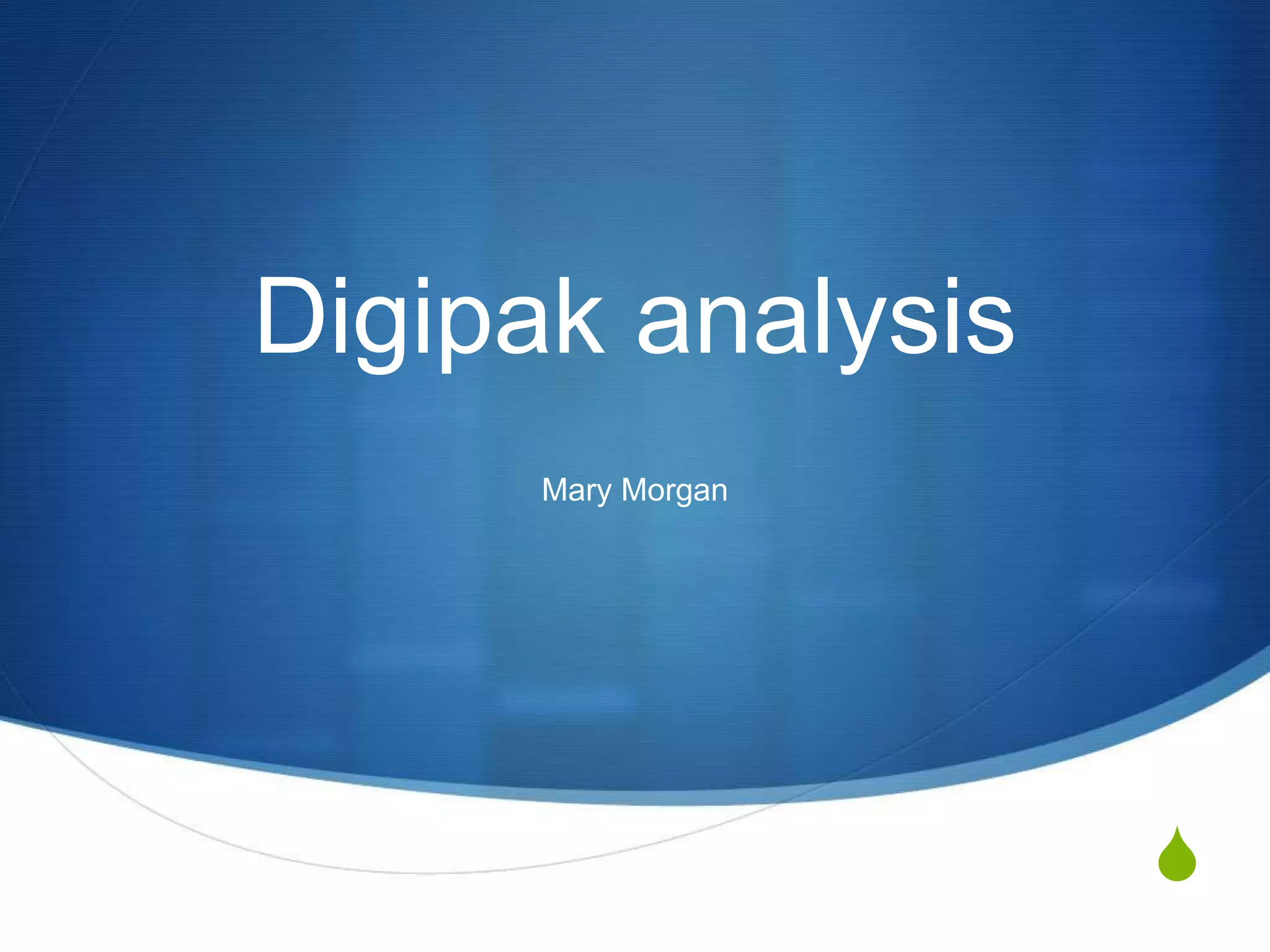 Digipak analysis for a2 | PPT