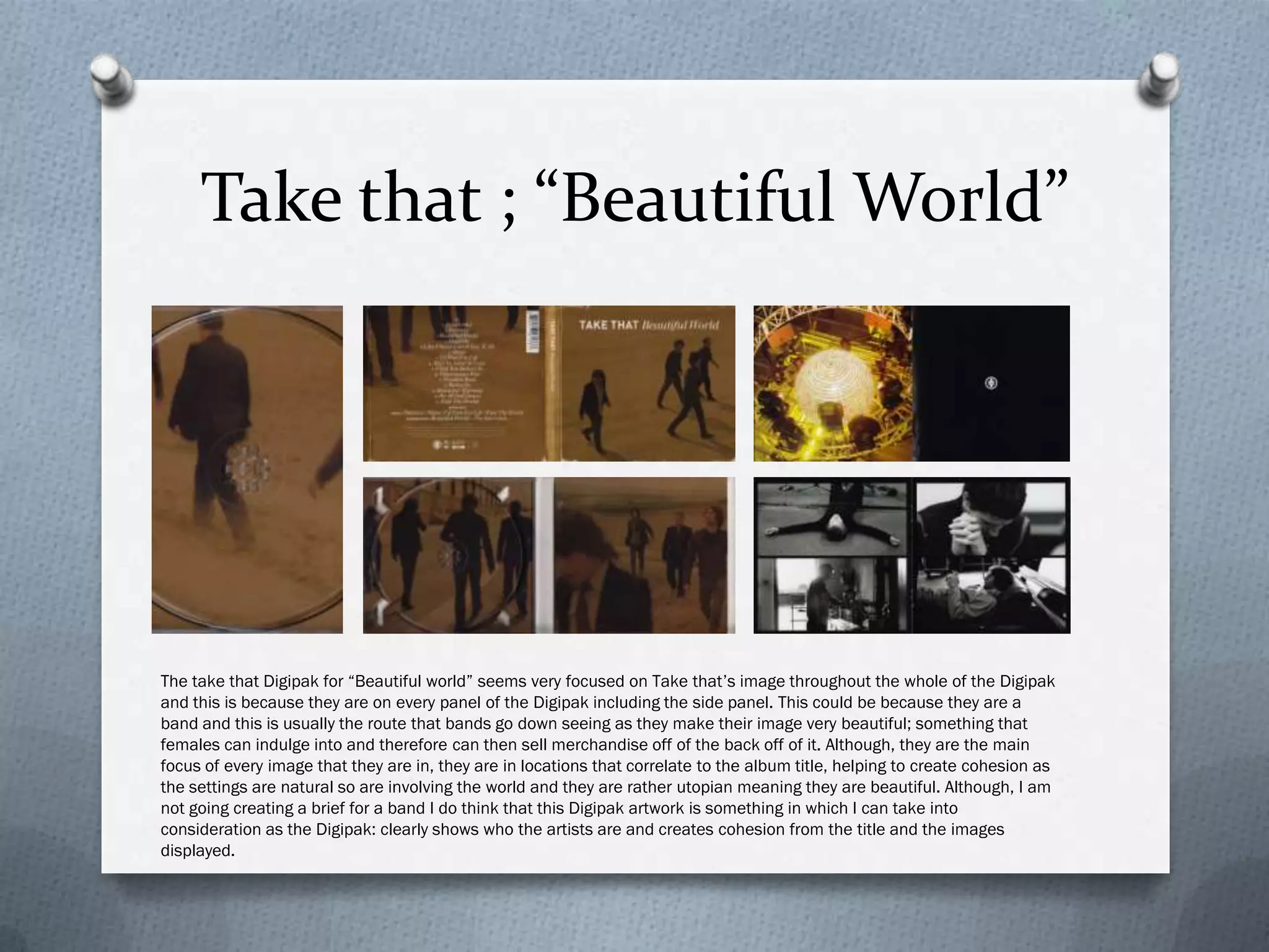 Digipak analysis task 4 | PPTX