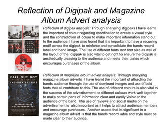 Digipak and magazine advert analysis | PPT