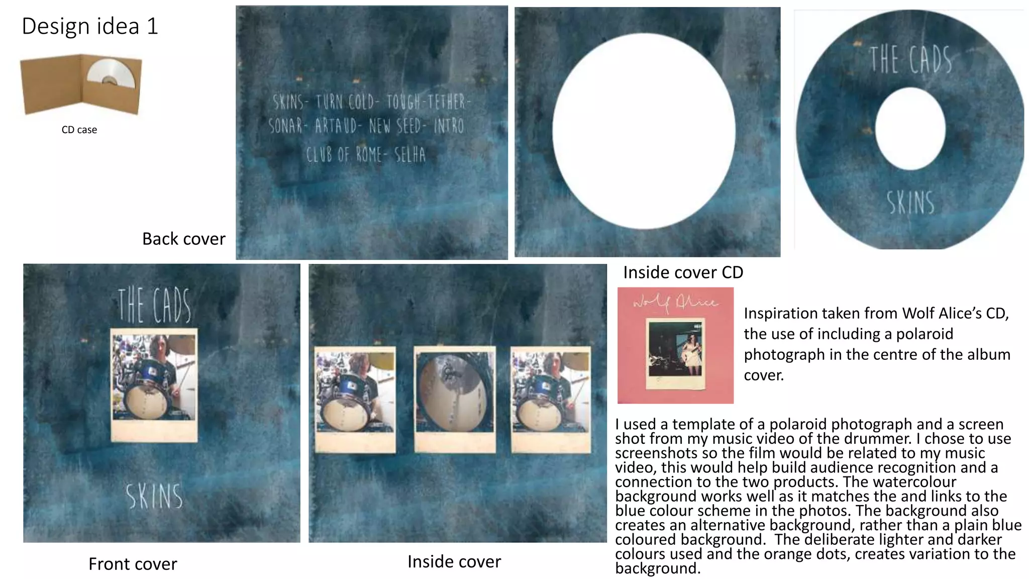 Digipak designs for a 4 panel case | PPT