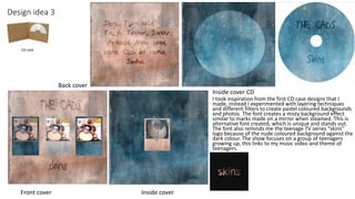 Digipak designs for a 4 panel case | PPT