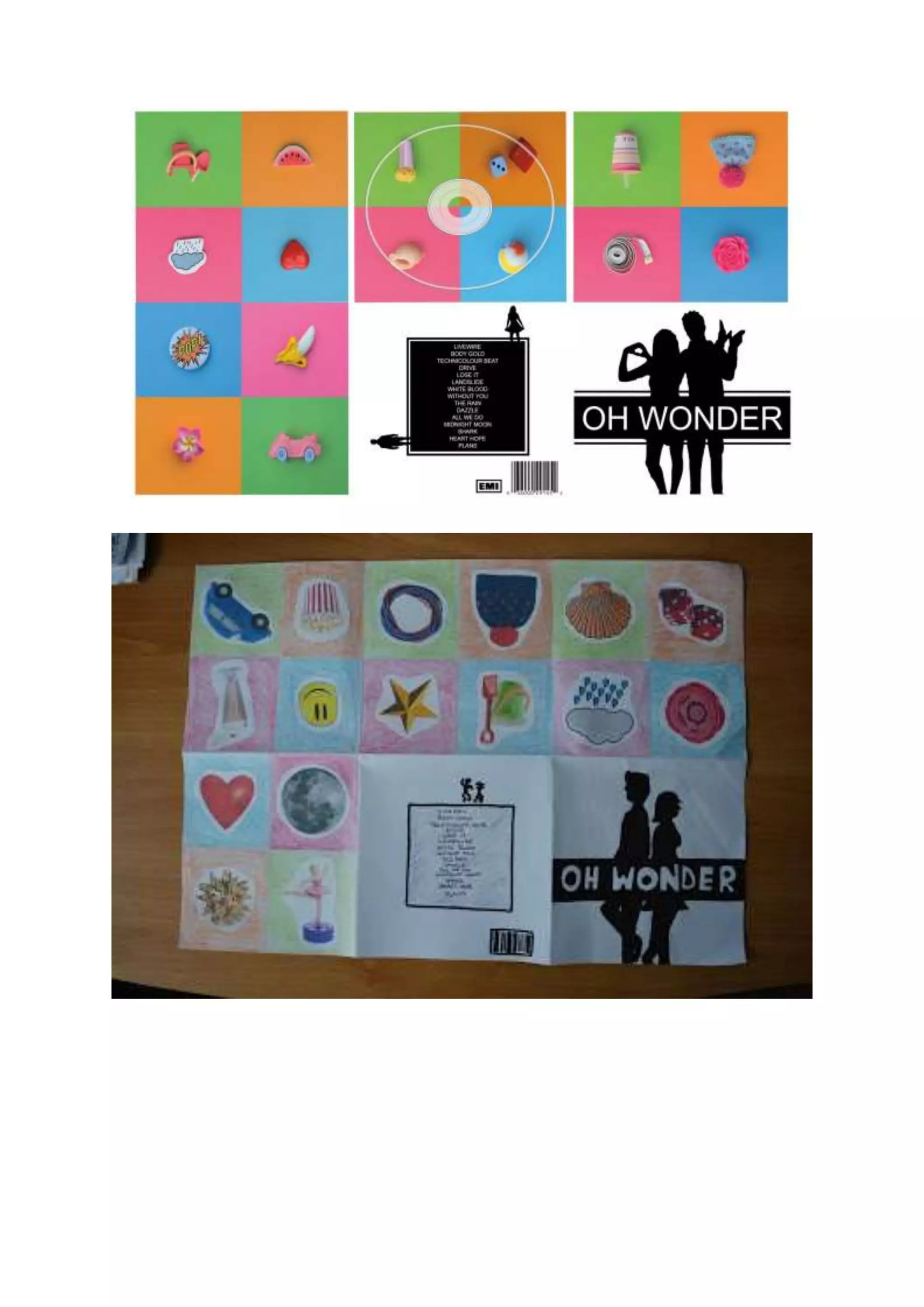 Digipak draft and final examples | DOCX