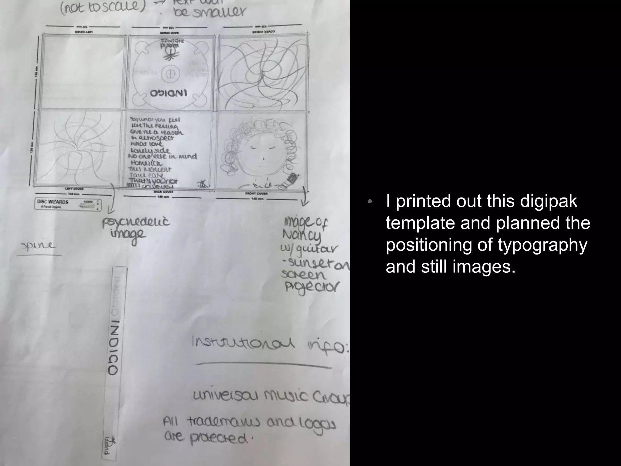 Digipak flatplan | PPT