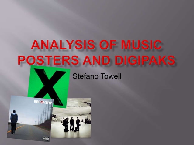 Analysis of music posters and digipaks | PPT