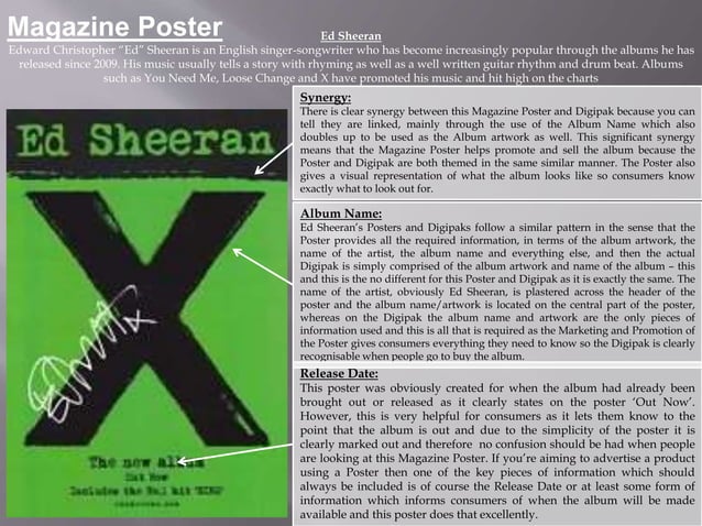 Analysis of music posters and digipaks | PPT
