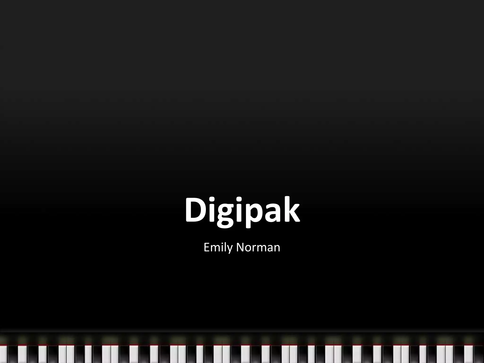 Digipak presentation | PPT