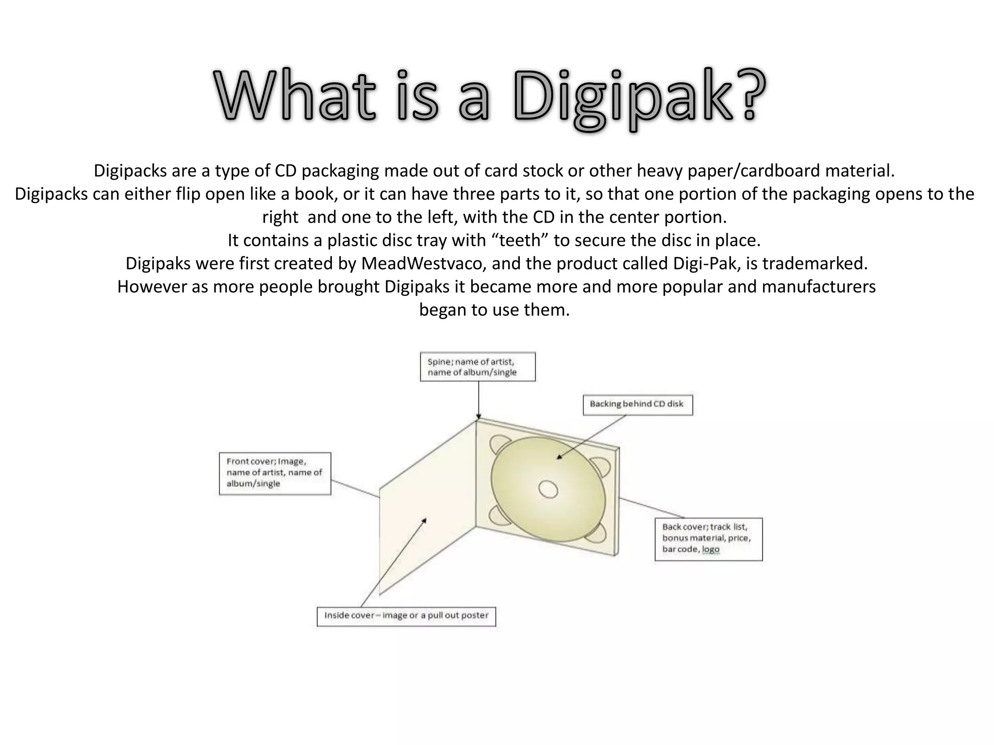 Digipak presentation | PPT