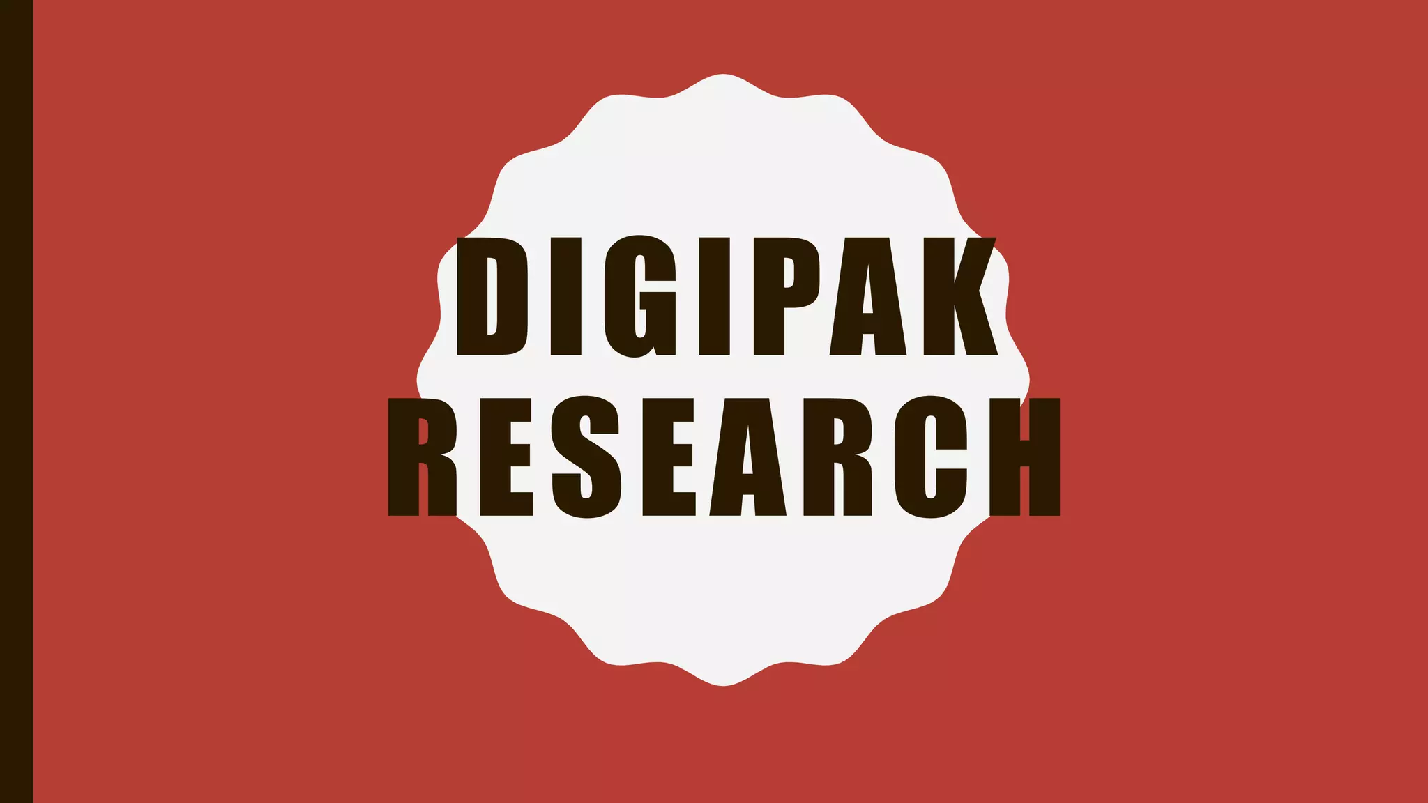 Digipak research | PPT