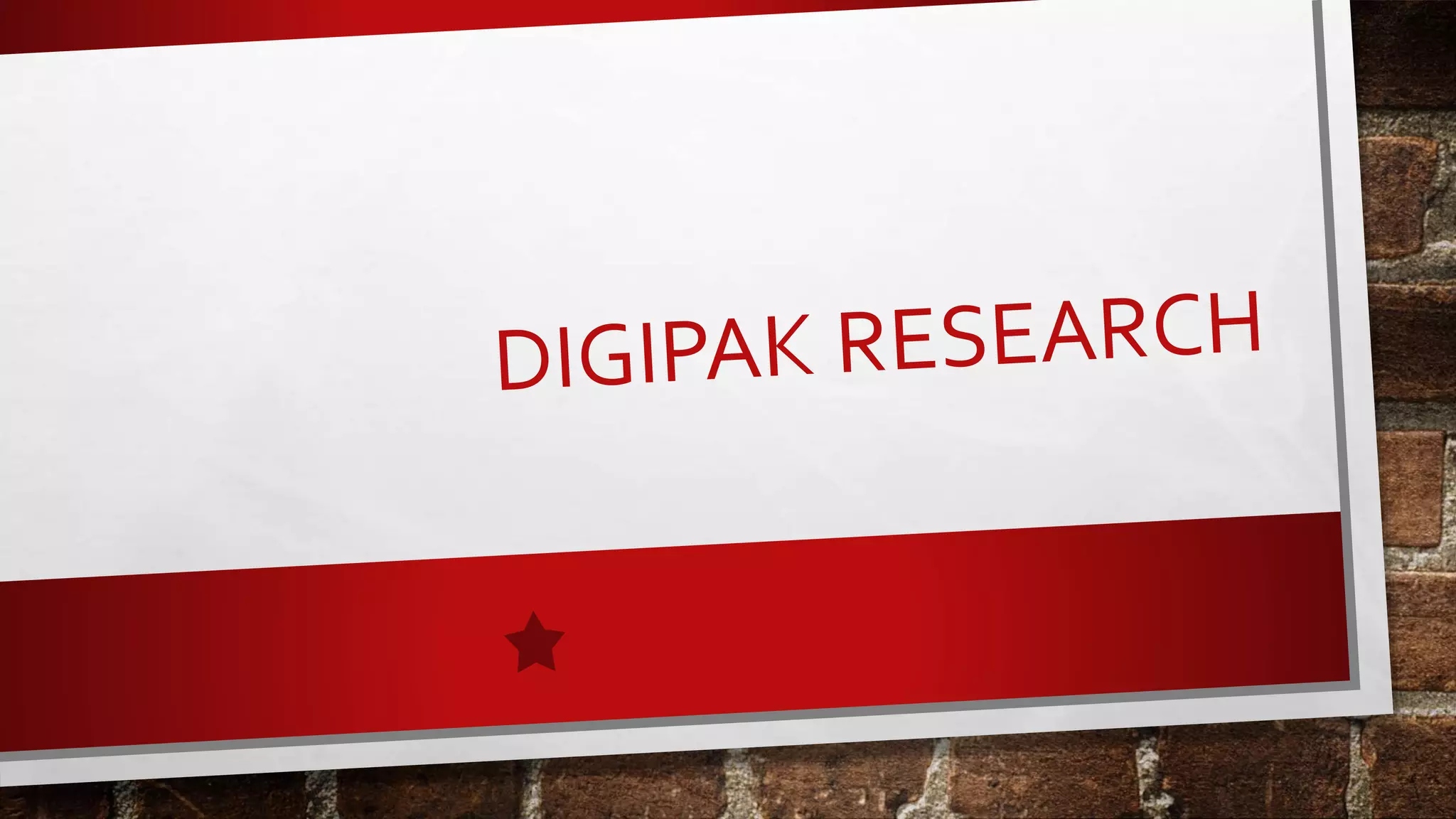 Digipak research 2 | PPT