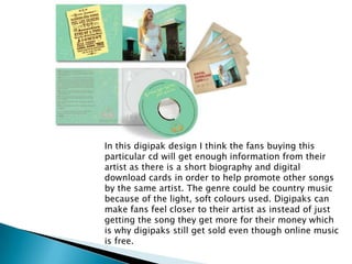 Digipaks | PPTX | Music | Entertainment