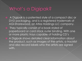 Digipaks definition