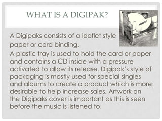 Digipaks research and analysis | PPT