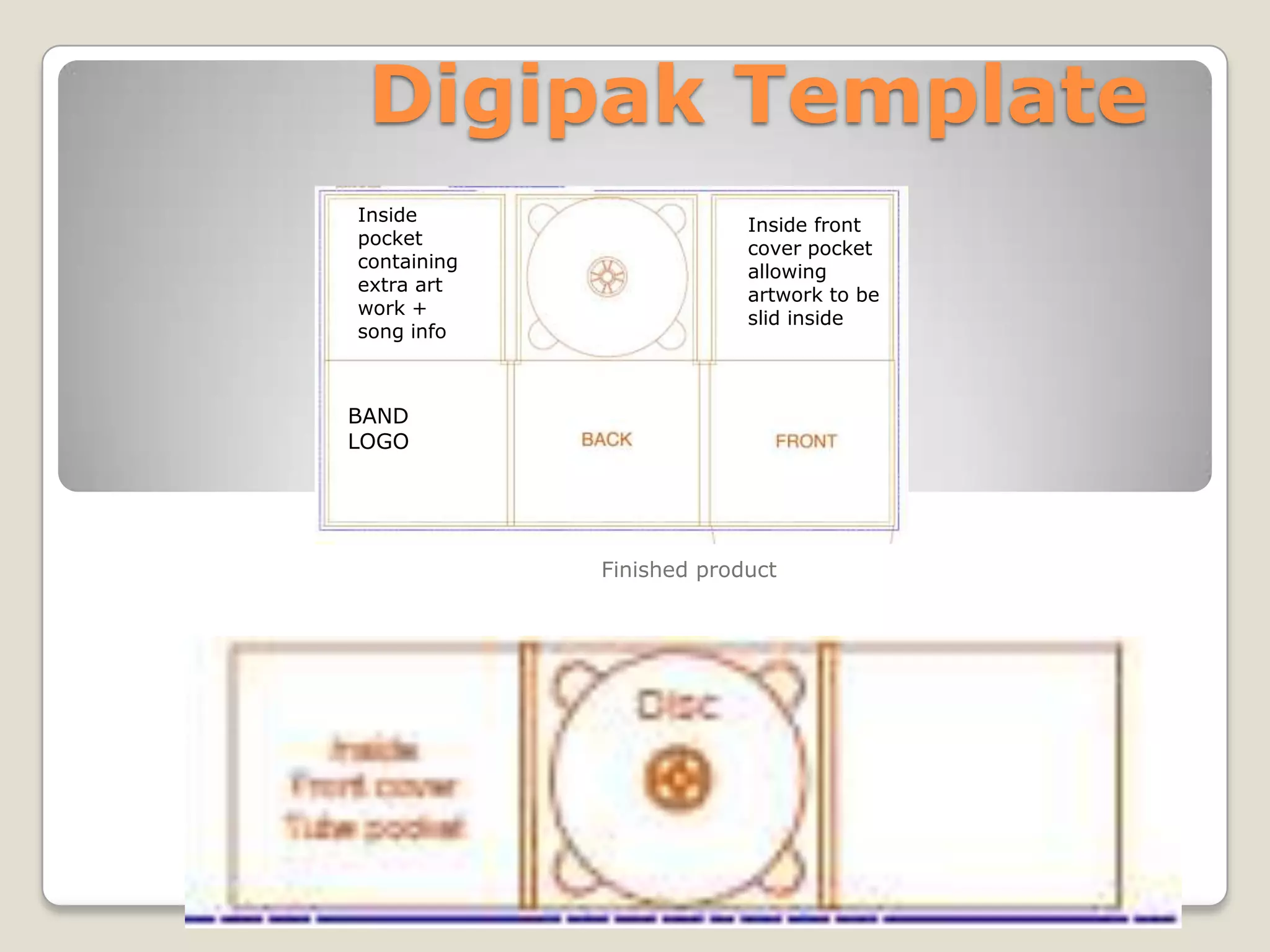Digipak template | PPT