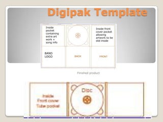 Digipak template | PPT
