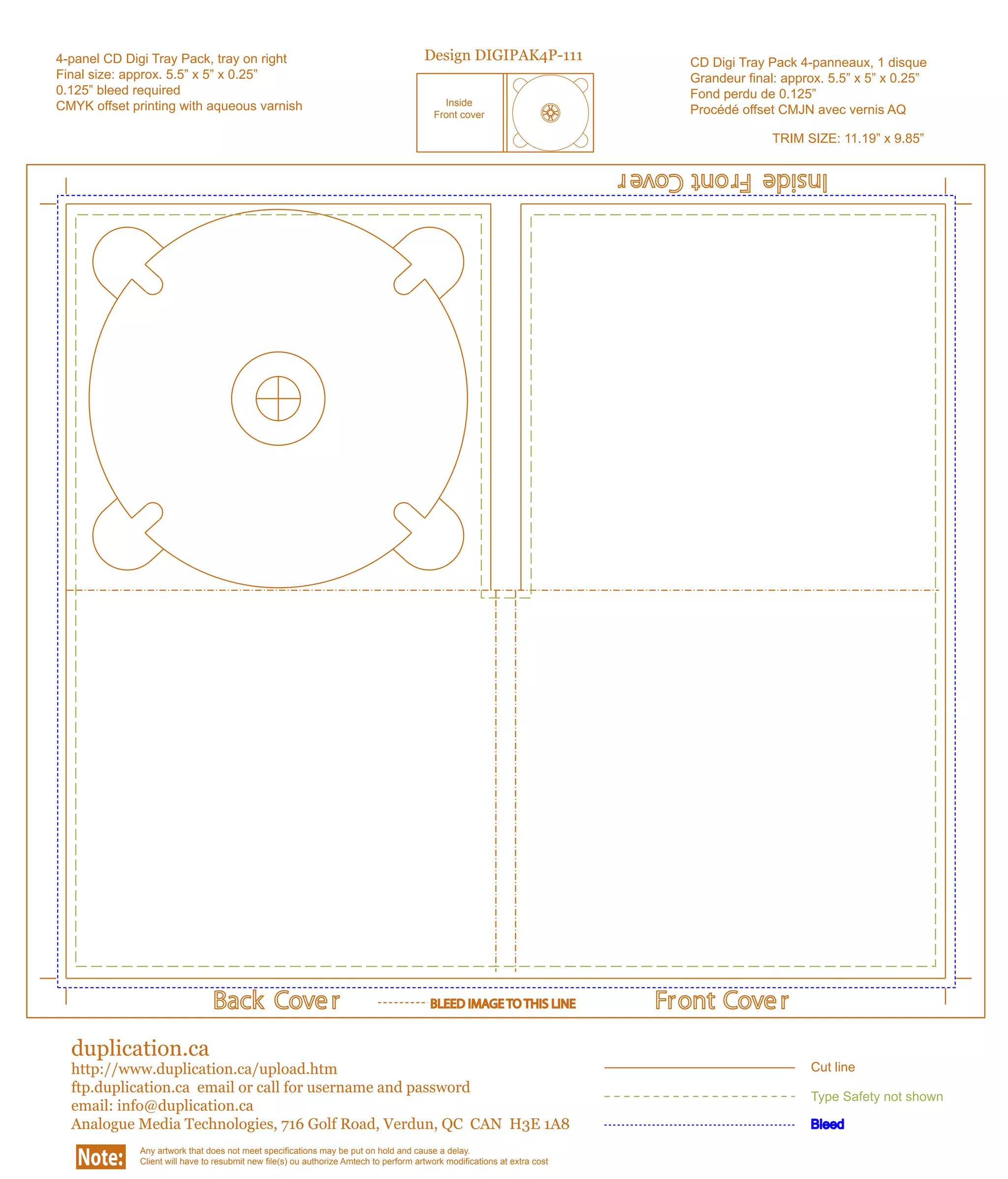 Digipak template | PDF
