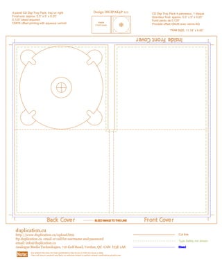 Digipak template | PDF