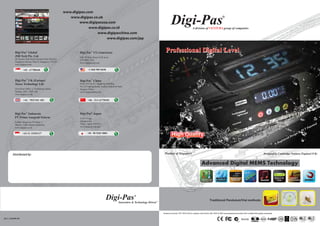 Digipas Digital Level Product Range | PPT