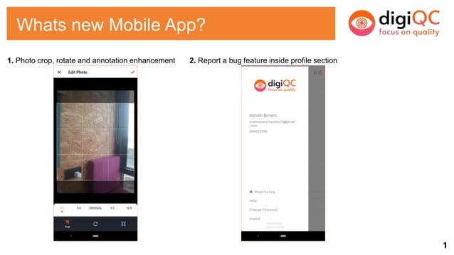digiQC new features Update | PPTX | Technology & Computing