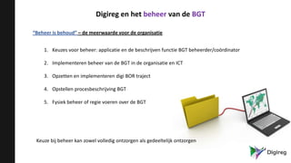 Digireg en de bgt | PPT