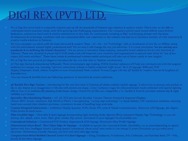 Digi Rex Current Presentation | PPT
