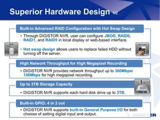 Digistor standalone NVR - Info tech Middle East | PDF | Operating ...