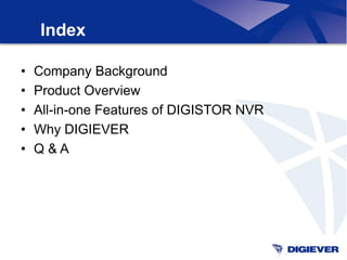 Digistor standalone NVR - Info tech Middle East | PDF | Operating ...