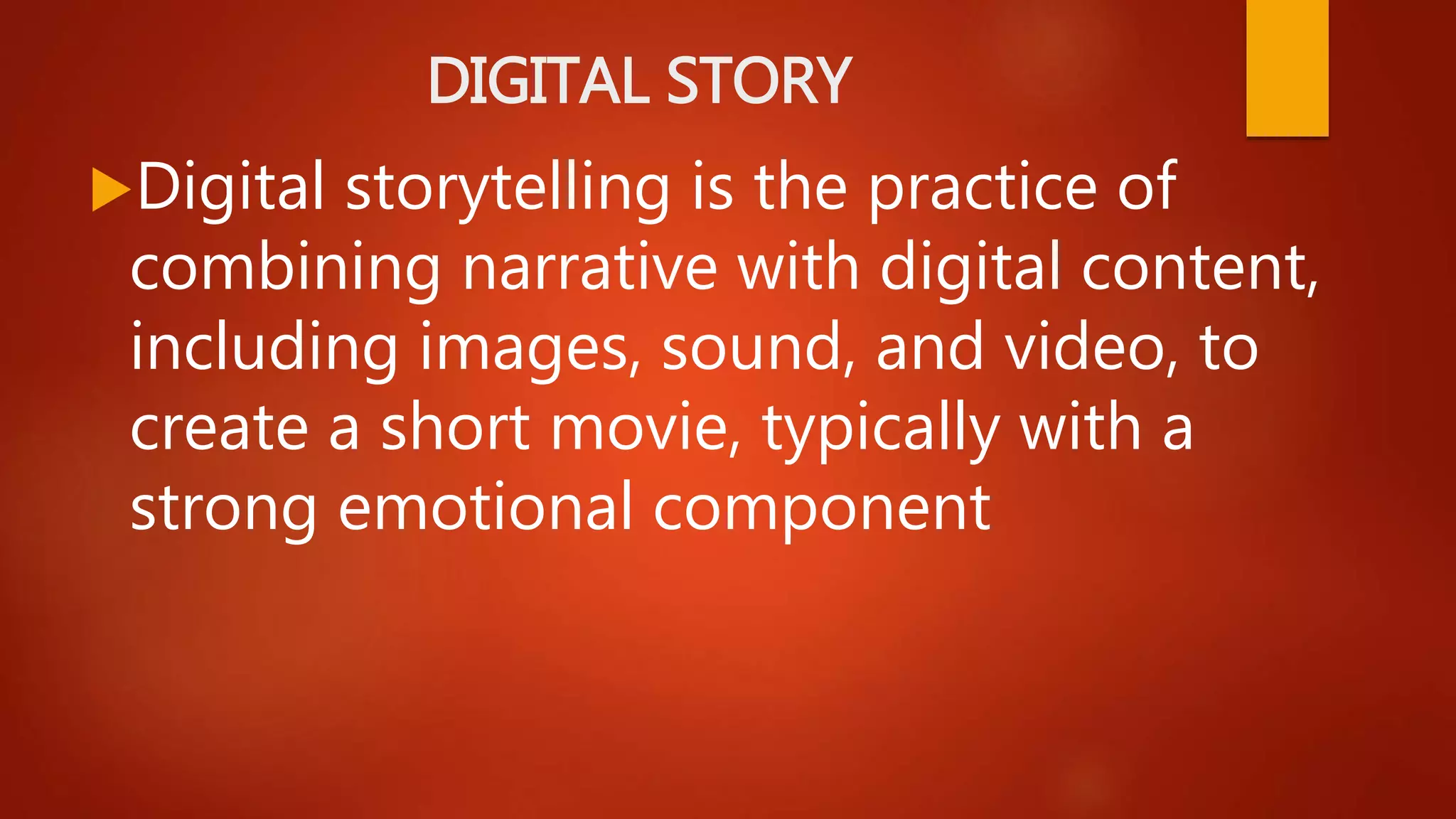 Digi story telling | PPTX