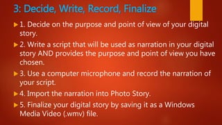 Digi story telling | PPTX