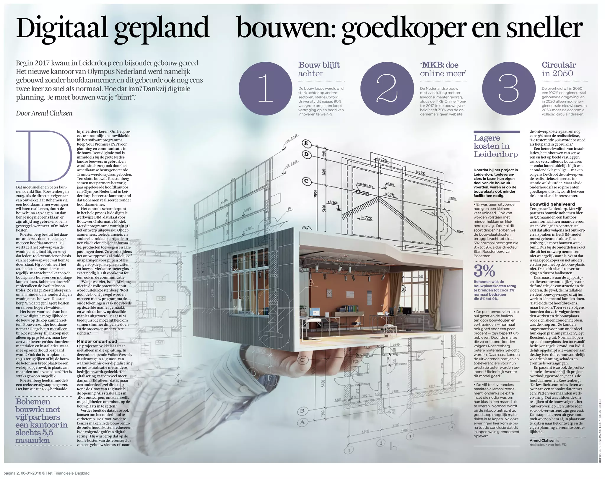 2018jan05 Financieel Dagblad: Digitaal bouwen | PDF
