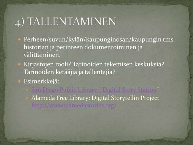 Pirita Juppi: Digitaalinen tarinankerronta | PPT