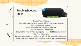 How to Resolve HP Printer Error Code 0x803c010b | PPTX