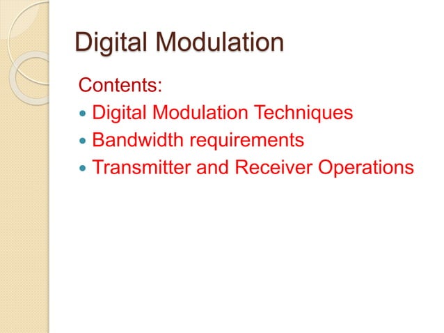 Digital Signal Encoding Techniques Digital 3 Pptx