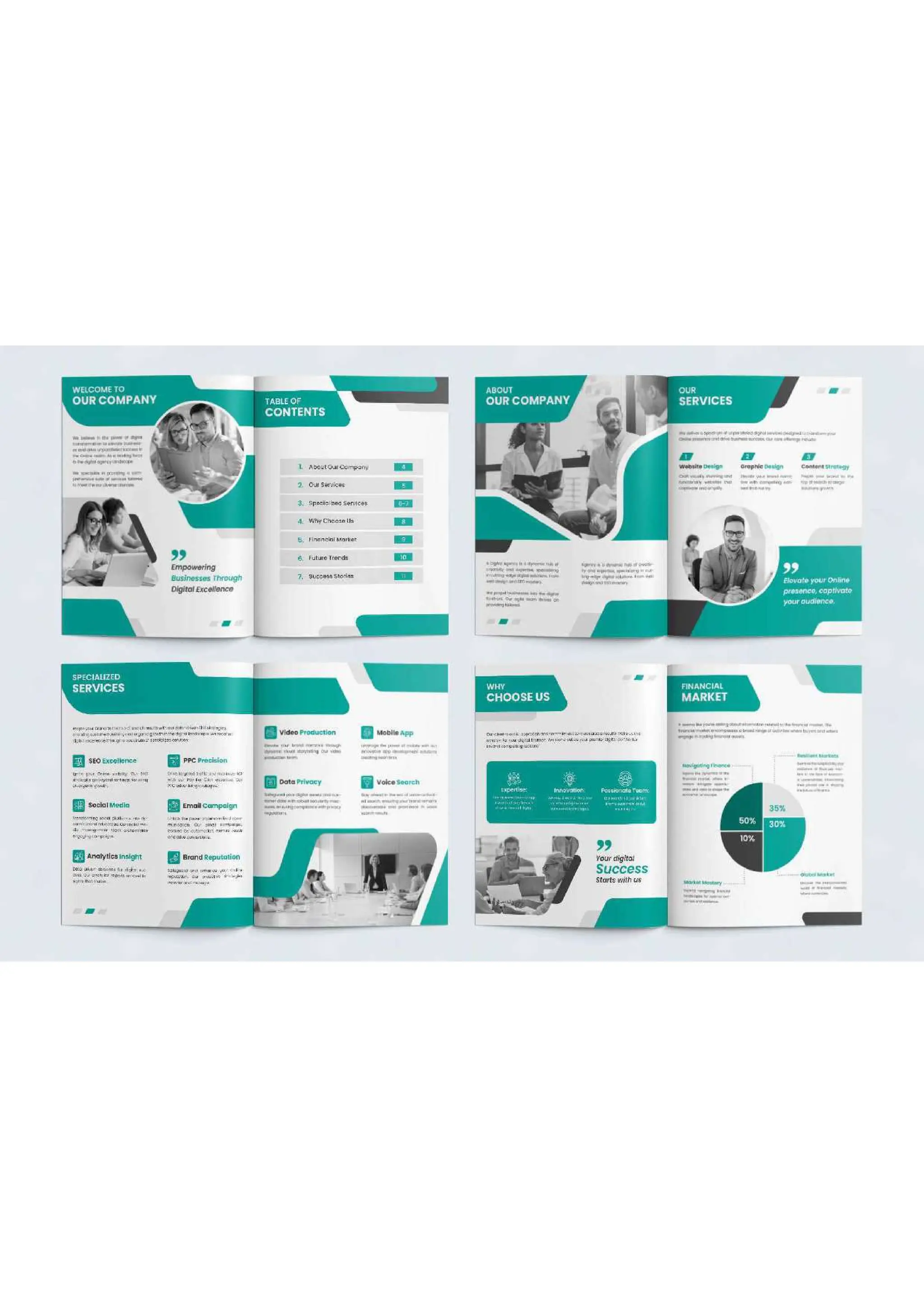 Digital Agency Brochure Layout | Graphypix | PDF