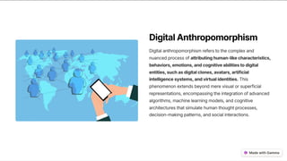 Digital Anthropomorphism: Exploring Digital Clones, Identities, and ...