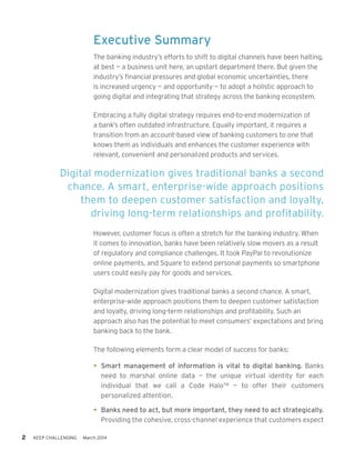 Digital Banking: Enhancing Customer Experience; Generating Long-Term ...