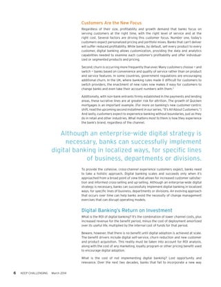 Digital Banking: Enhancing Customer Experience; Generating Long-Term ...