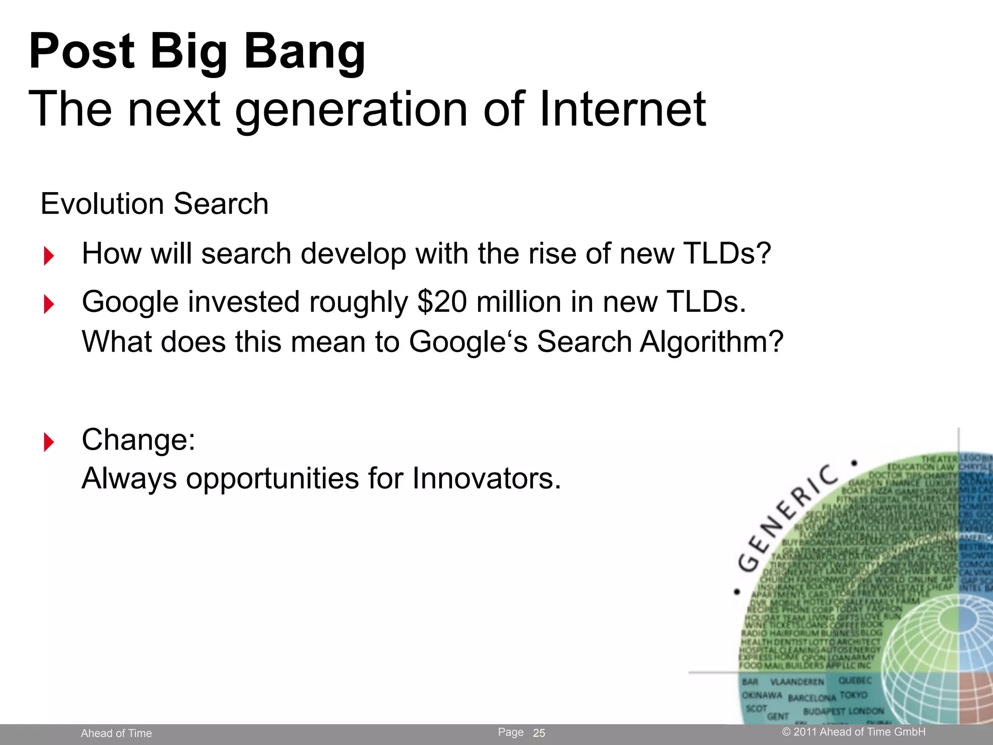 Digital Big Bang: New TLDs, New Opportunities? | PDF