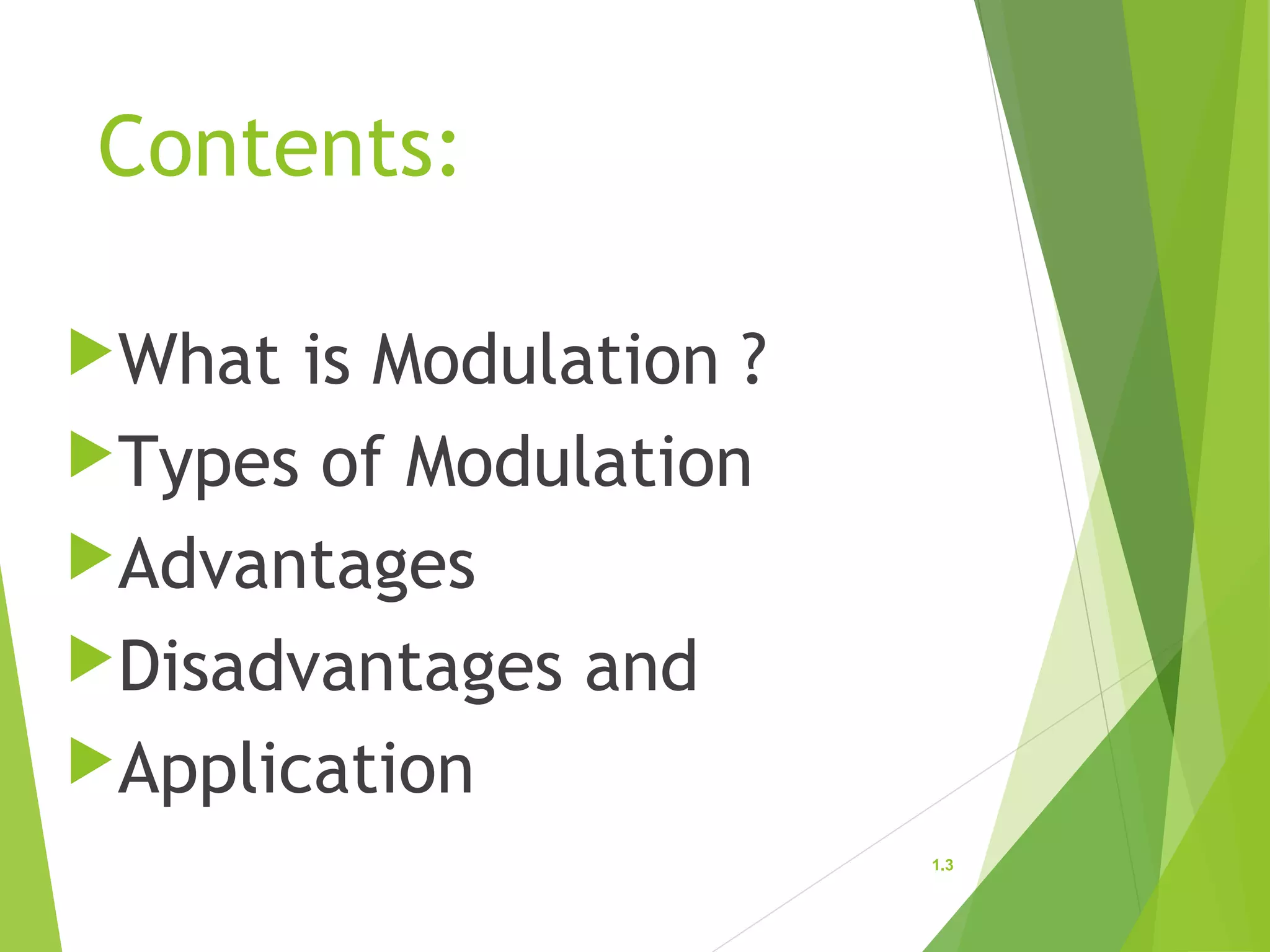 Different types of Modulation Techniques | PPT