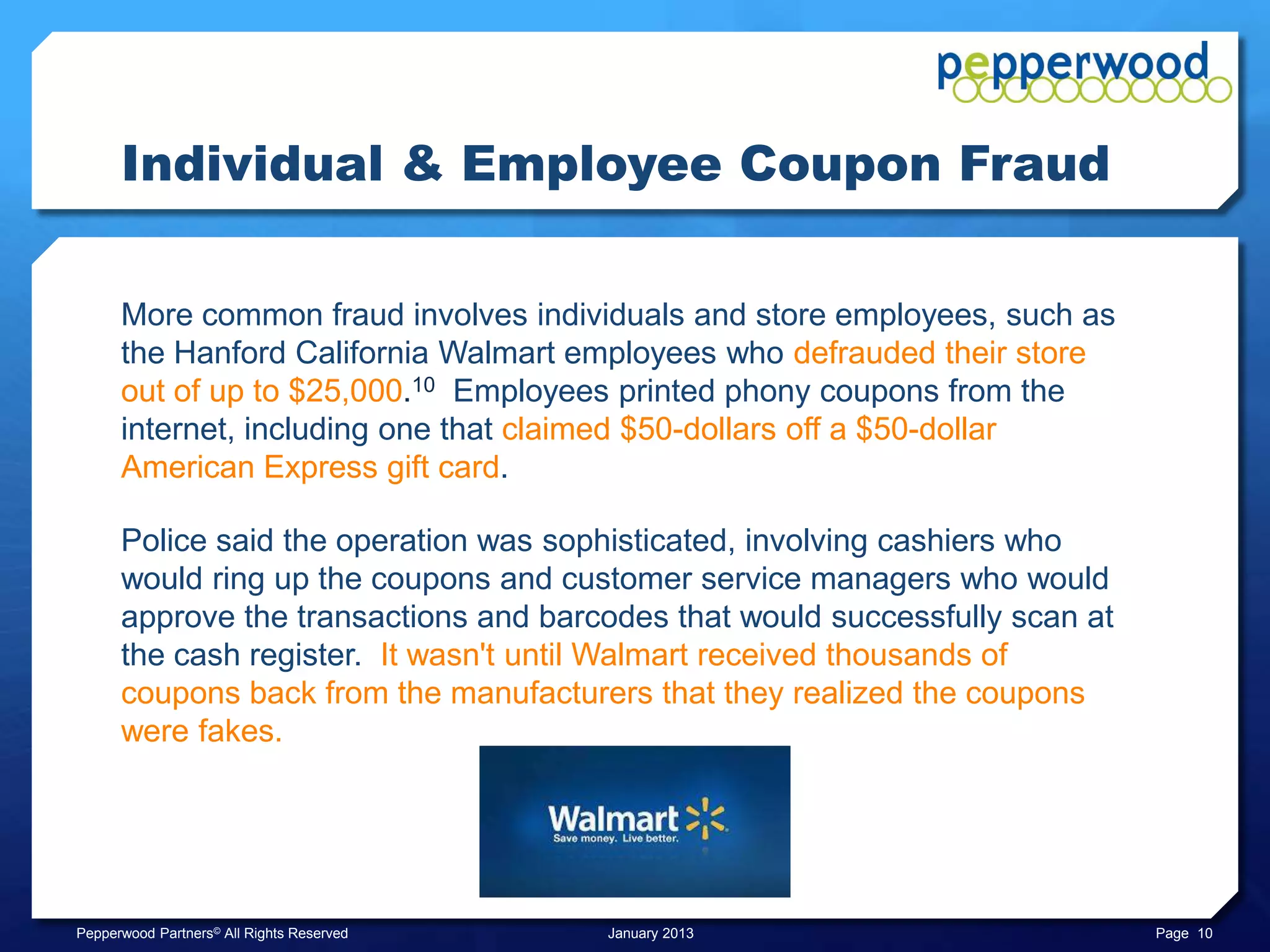 Digital Coupon Fraud Executive Overview | PPTX