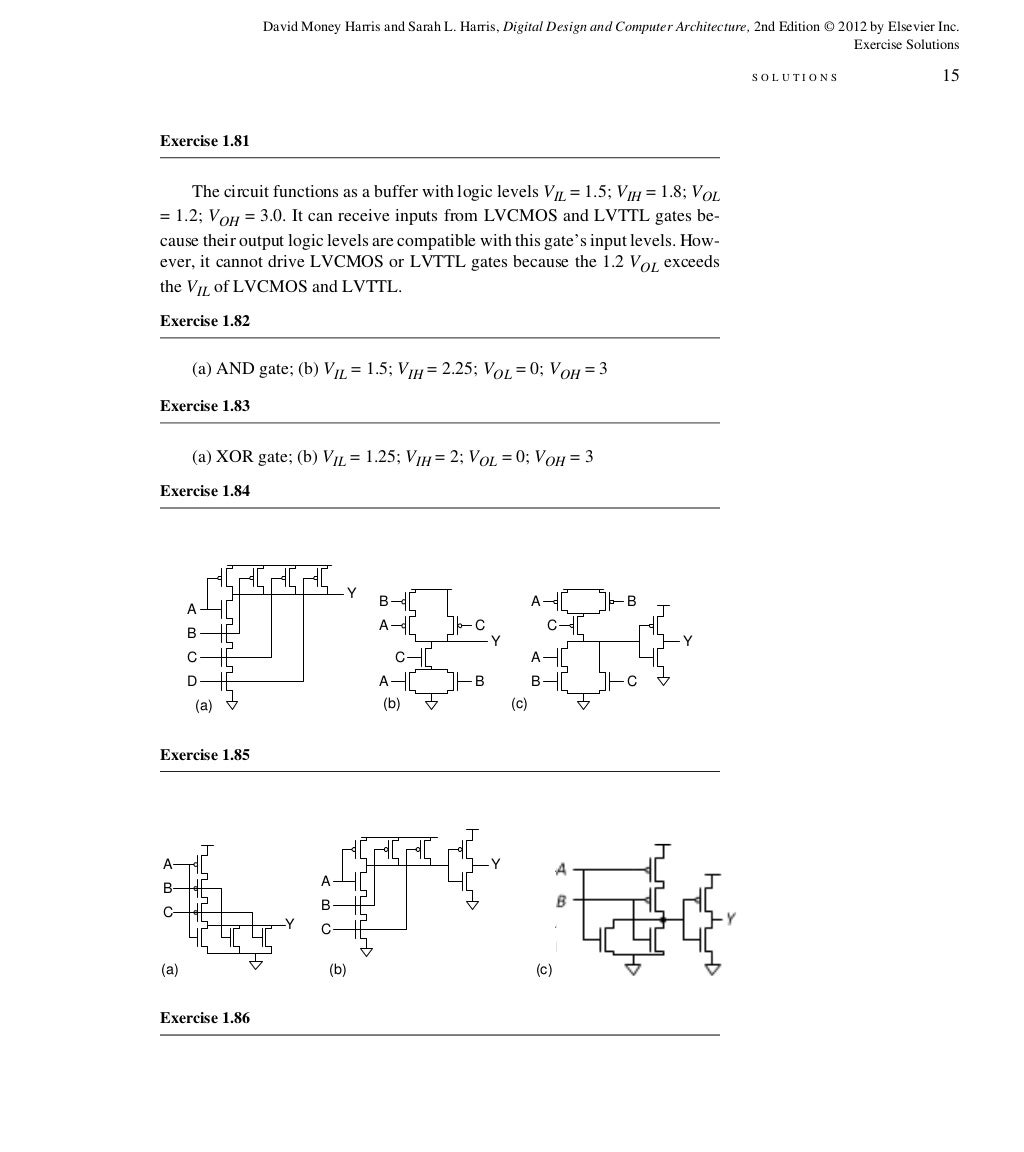 Digital Design And Computer Architecture 2nd Edition Harris Solutions…