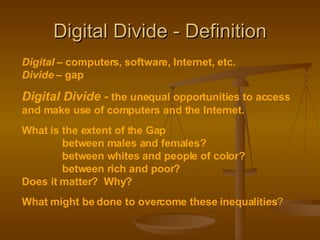 Digital Divide | PPT