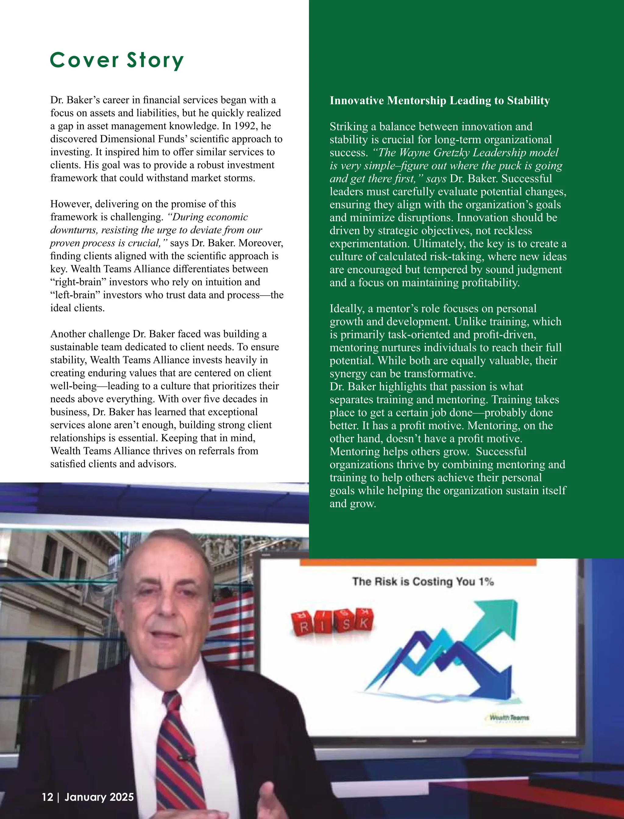 Dr. Guy Baker: Pioneering a New Era of Wealth Management | PDF