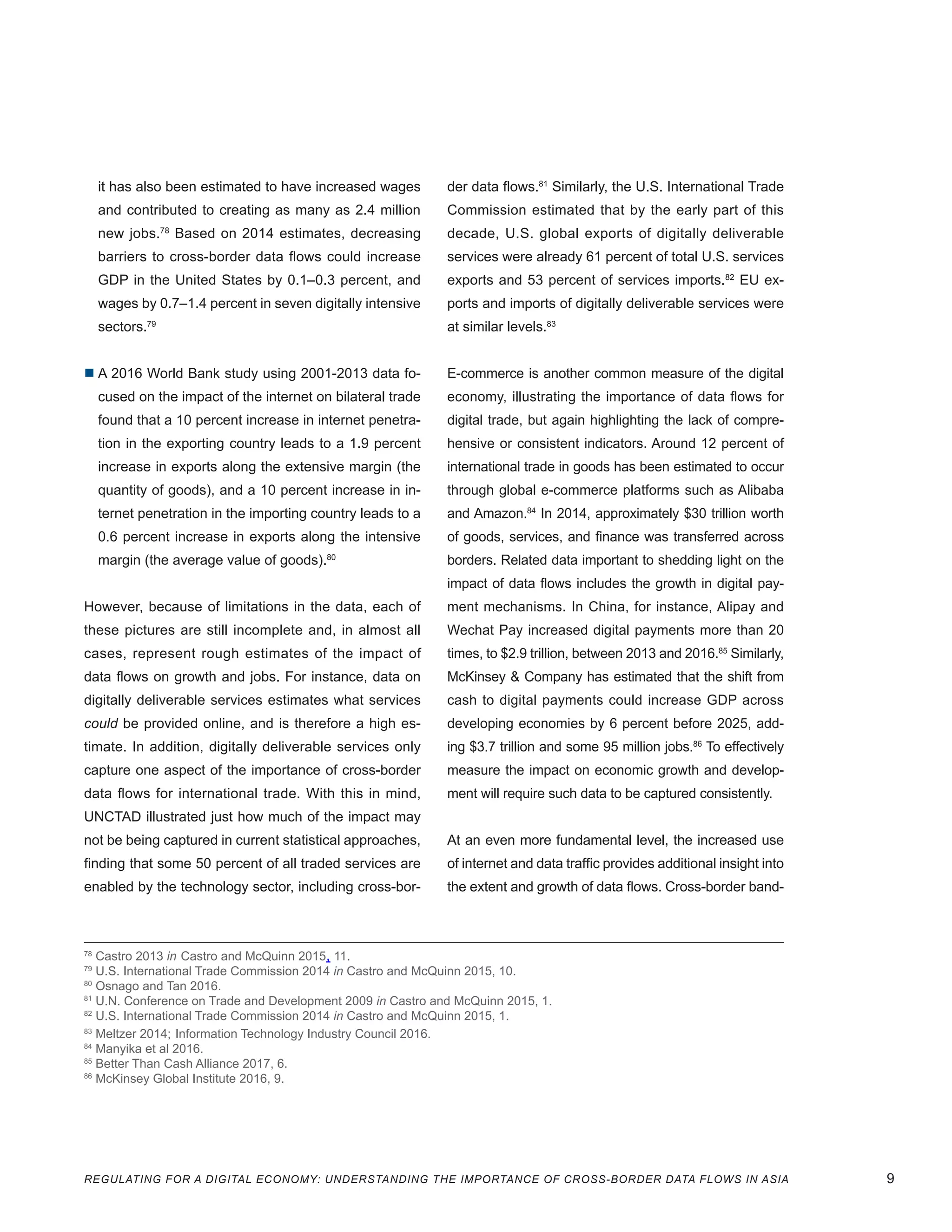 Regulating for a Digital Economy: Understanding the Importance of Cross-Border Data Flows in ...