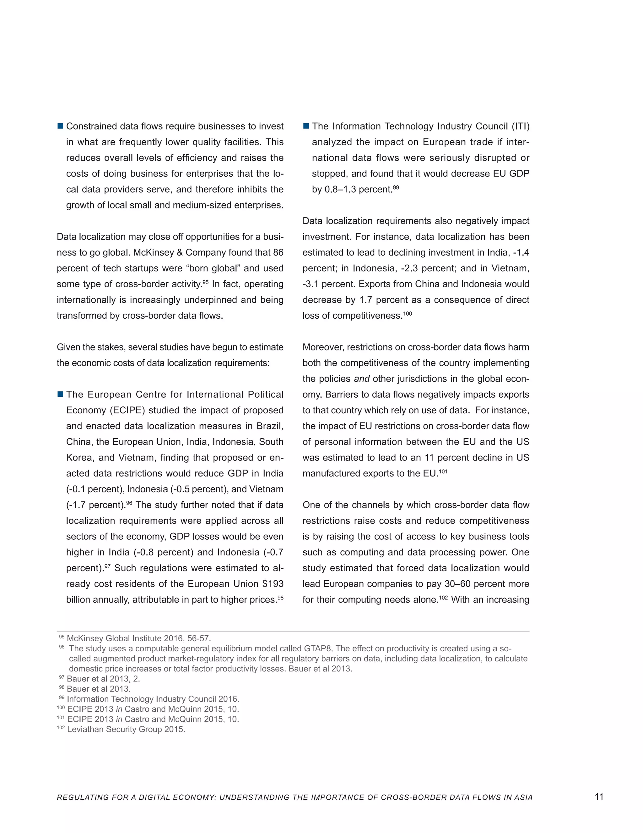 Regulating for a Digital Economy: Understanding the Importance of Cross-Border Data Flows in ...
