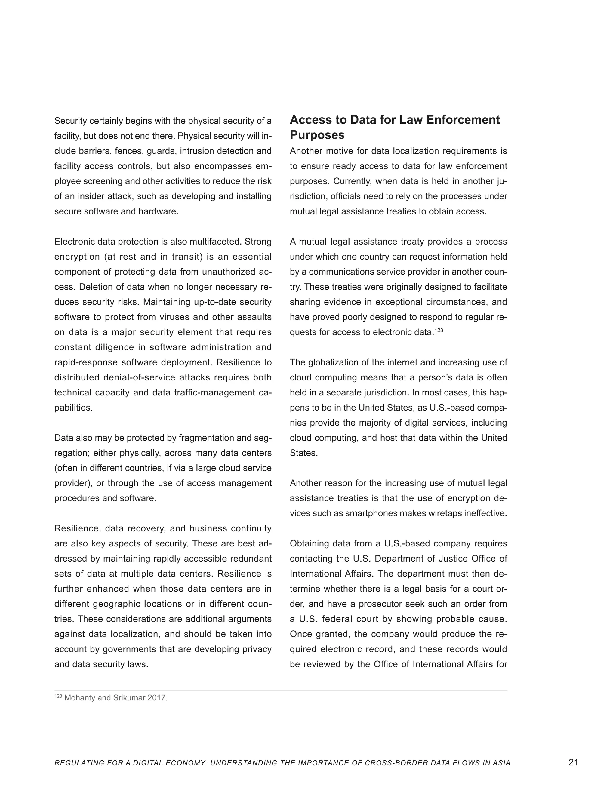 Regulating for a Digital Economy: Understanding the Importance of Cross-Border Data Flows in ...