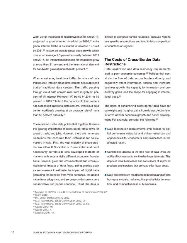 Regulating for a Digital Economy: Understanding the Importance of Cross-Border Data Flows in ...