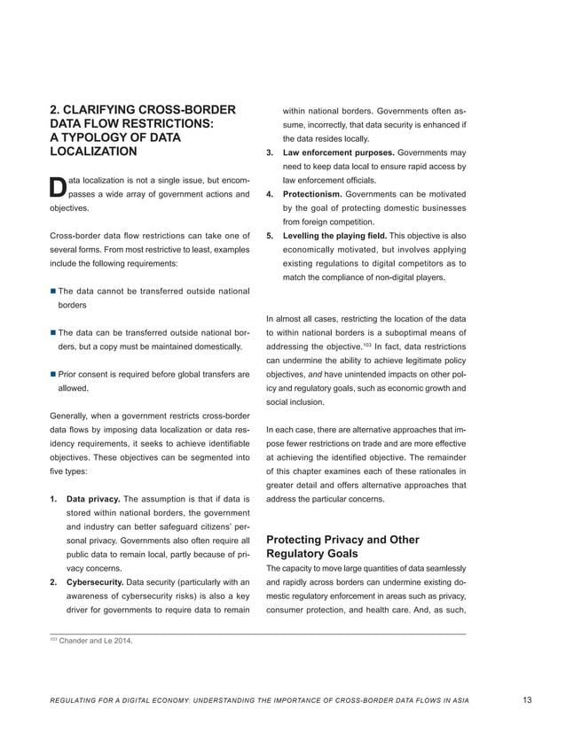 Regulating for a Digital Economy: Understanding the Importance of Cross-Border Data Flows in ...
